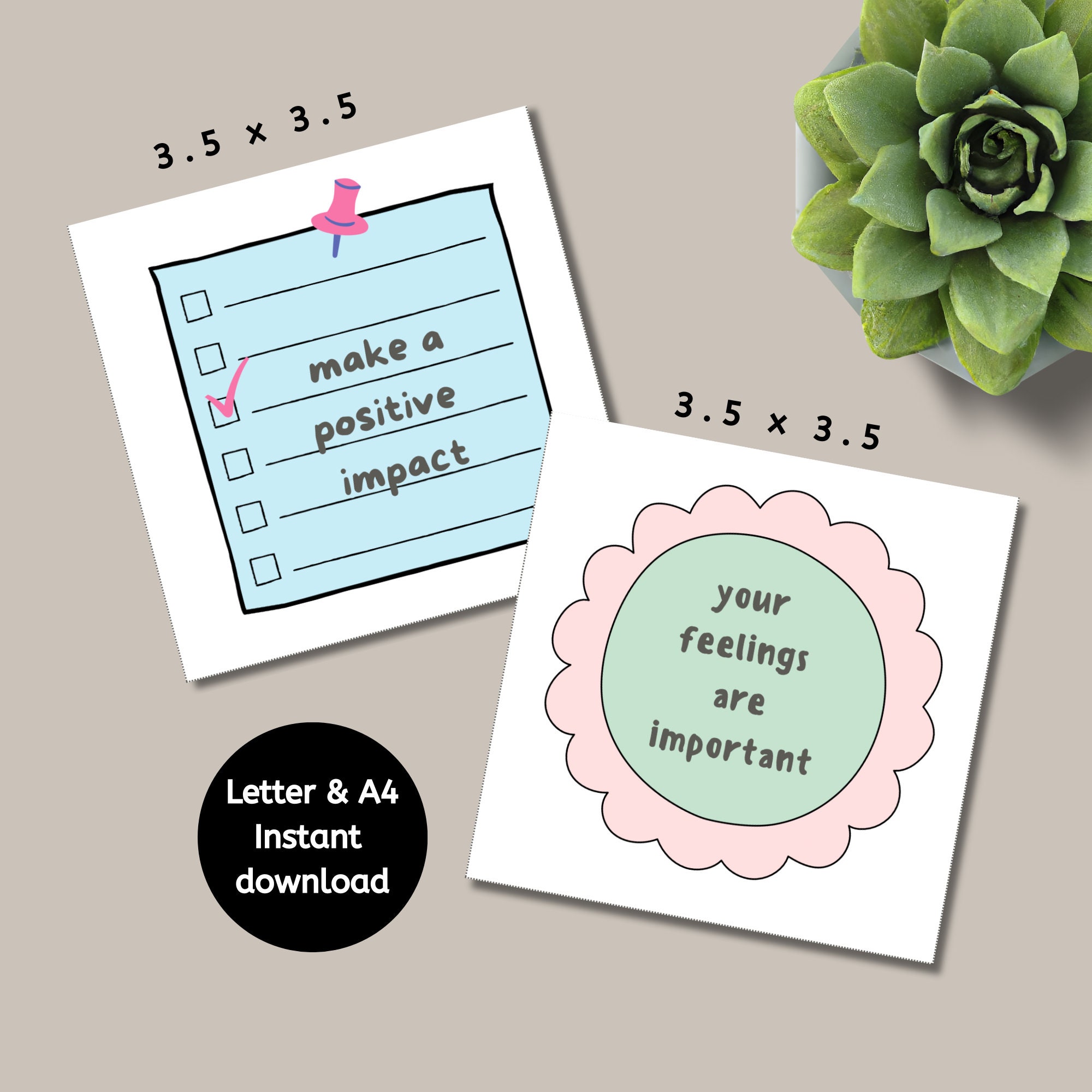 Positive Affirmation Cards for Teens, Teen Mental Health Affirmations ...