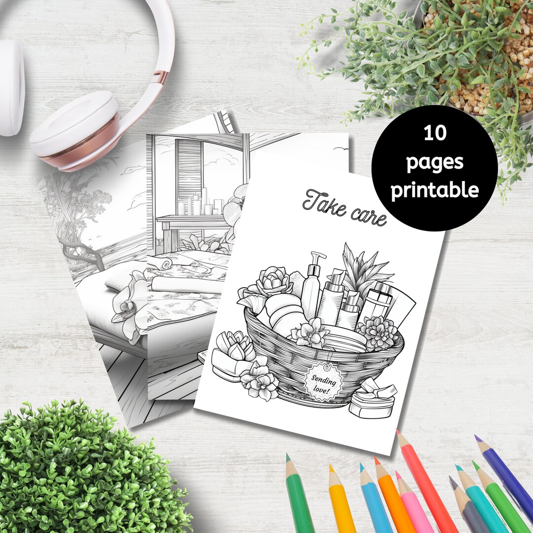 Get Well Soon Printable Coloring Pages, Feel Better Card, Printable ...