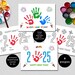 Happy New Year Handprint Craft, New Year Toddler Art, 2025 Keepsake ...