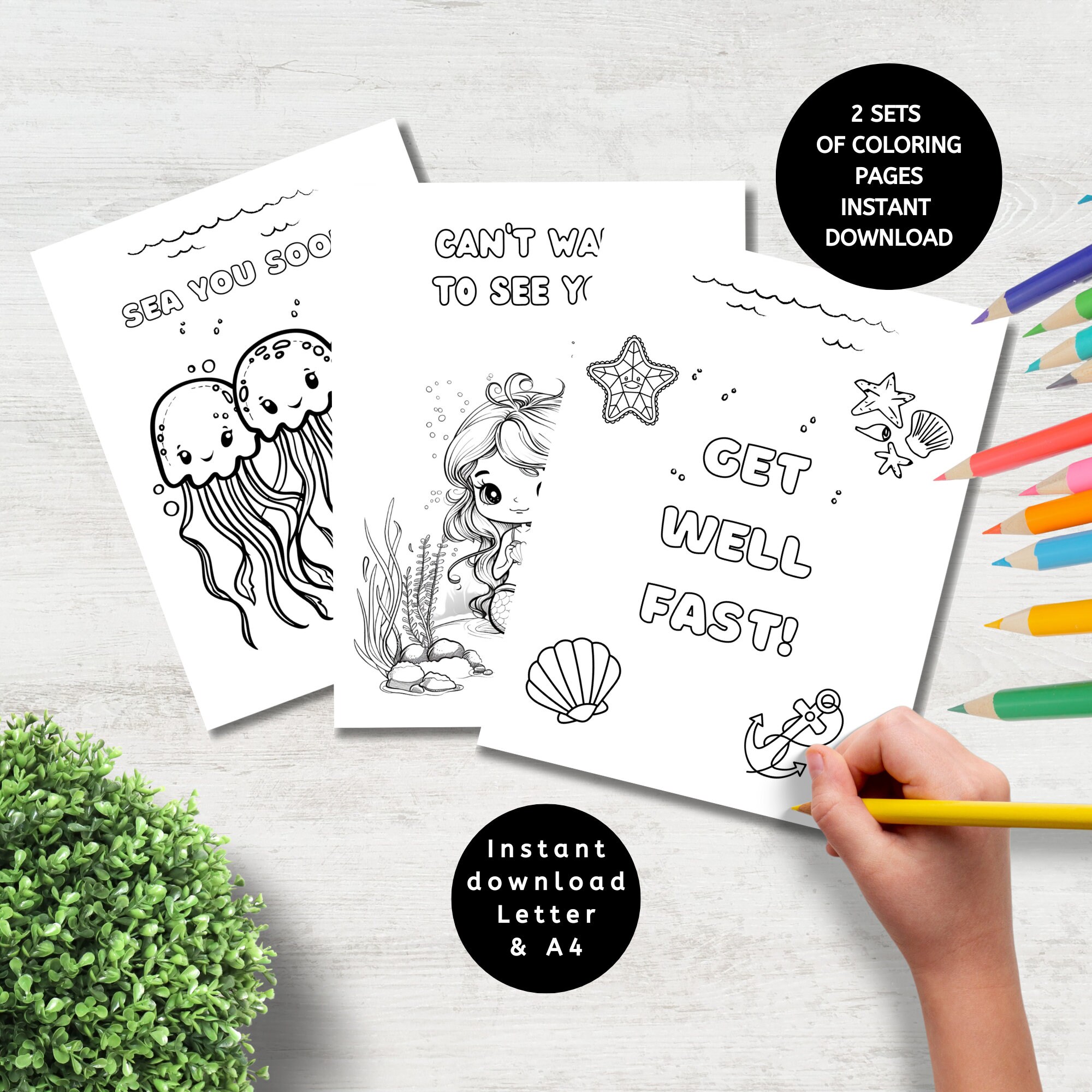 Get Well Soon Printable Coloring Pages, Feel Better Soon for Kids, Kids ...