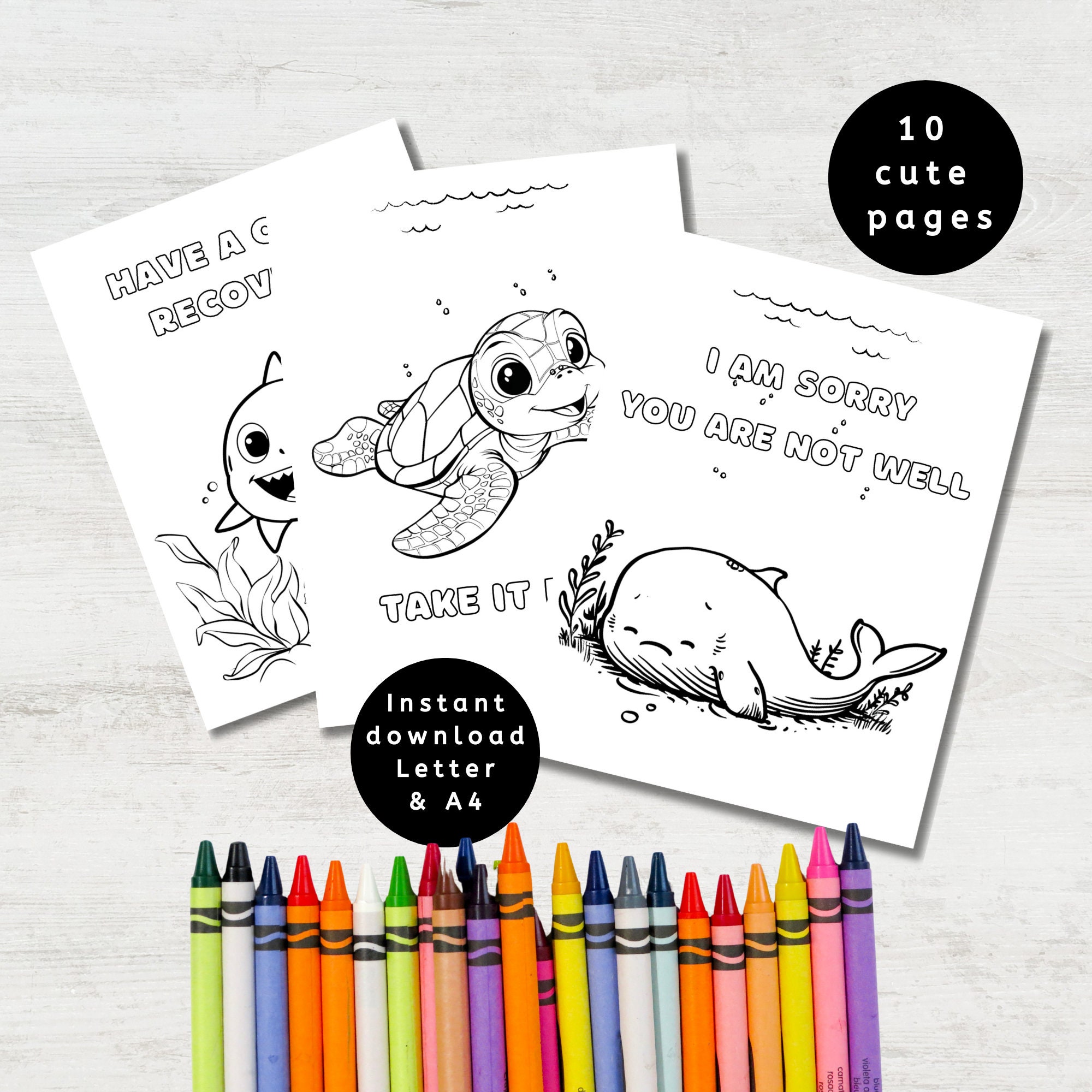 Get Well Soon Printable Coloring Pages, Feel Better Soon for Kids, Kids ...