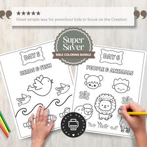 Printable Christian Bible Verse Homeschool Coloring Pages Bundle for ...