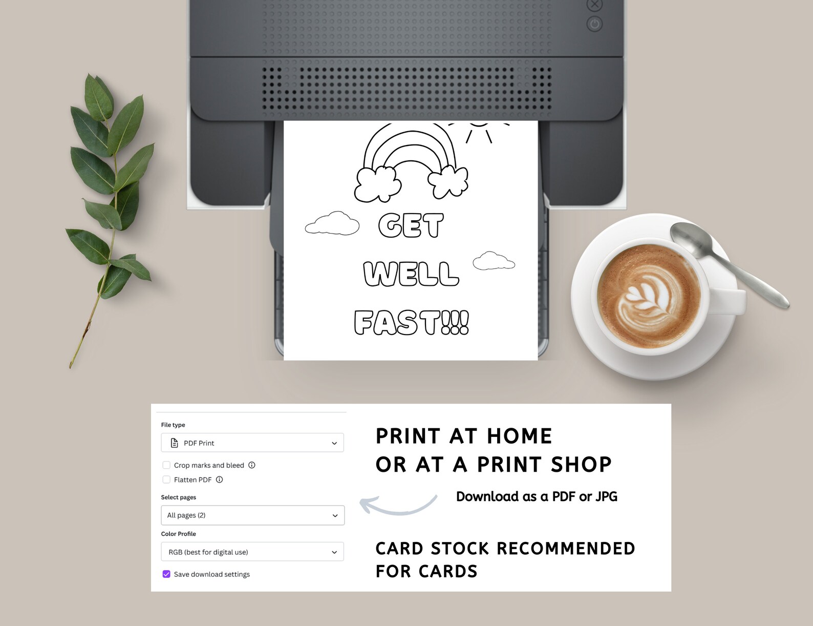 Get Well Soon Printable Coloring Pages, Feel Better Soon for Kids, Kids ...