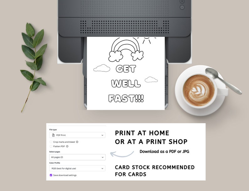 Get Well Soon Printable Coloring Pages, Feel Better Soon for Kids, Kids ...