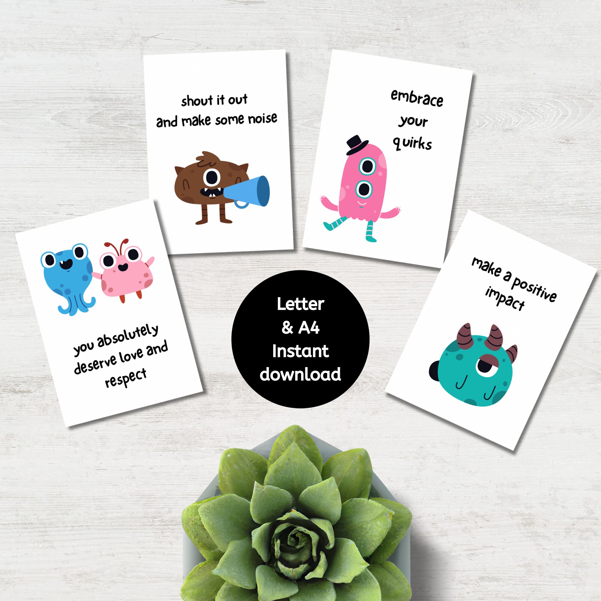 Affirmation Cards for Teens, Printable Positive Quotes, Self-esteem ...