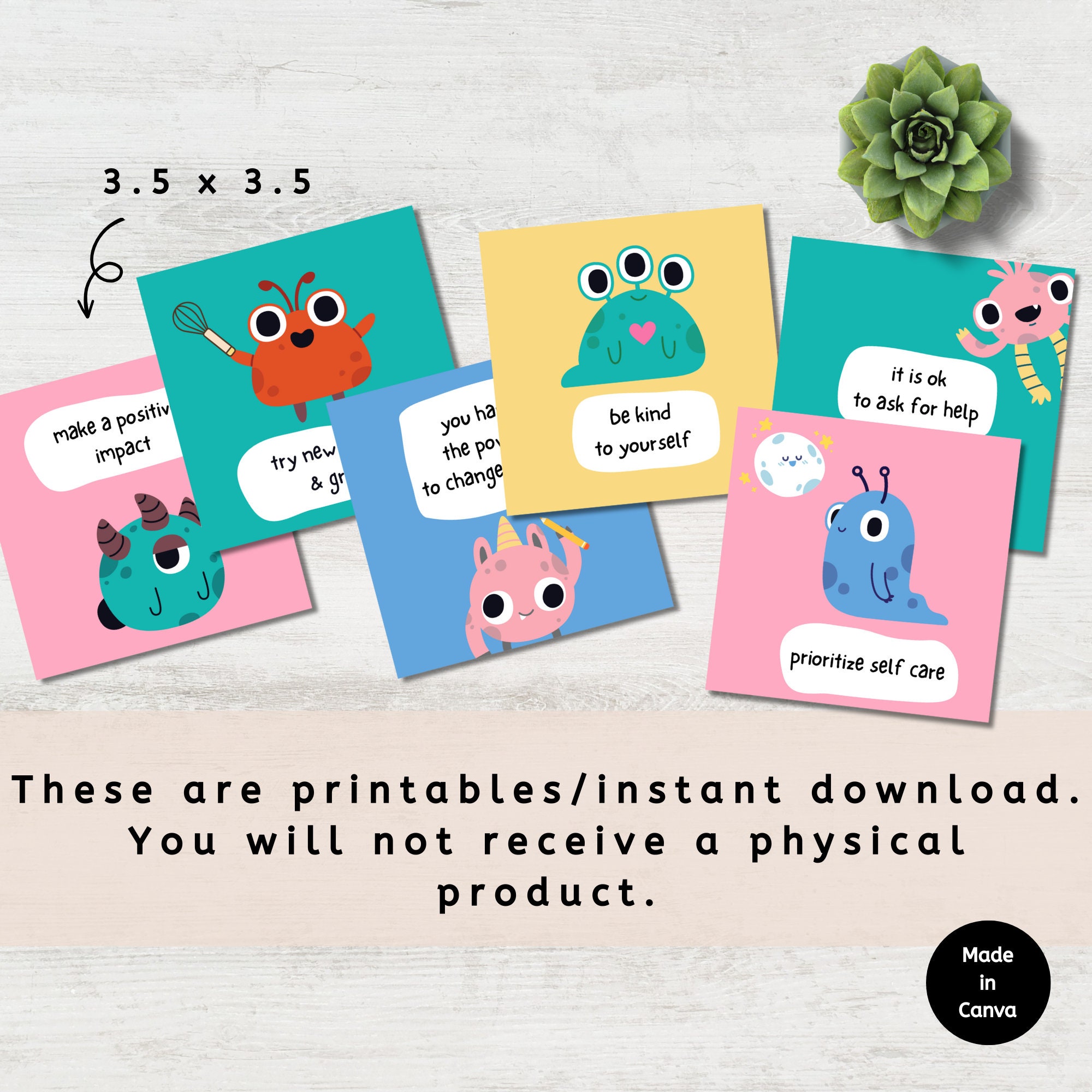 Positive Affirmation Cards for Teens, Teen Mental Health Affirmations ...