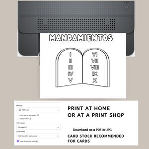 10 Commandments in Spanish Printable Coloring Pages for Preschoolers ...