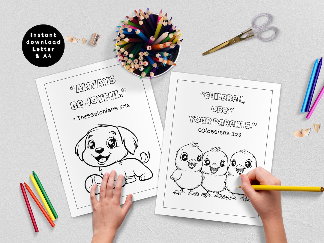 Christian Coloring Pages for Toddlers, Printable Preschool Sunday ...