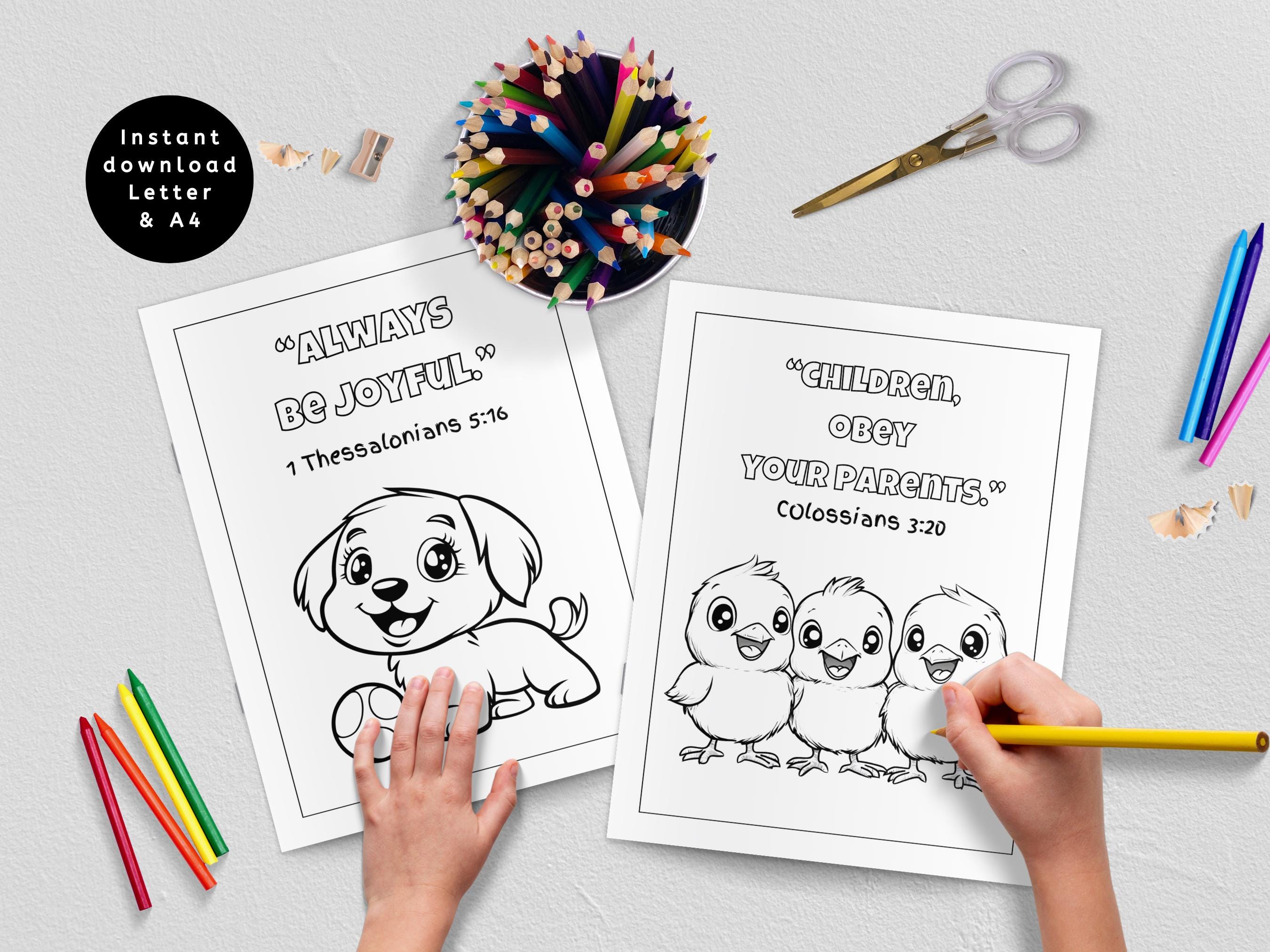 Toddler Bible Activity Sheets, Sunday School Craft, Printable Christian ...