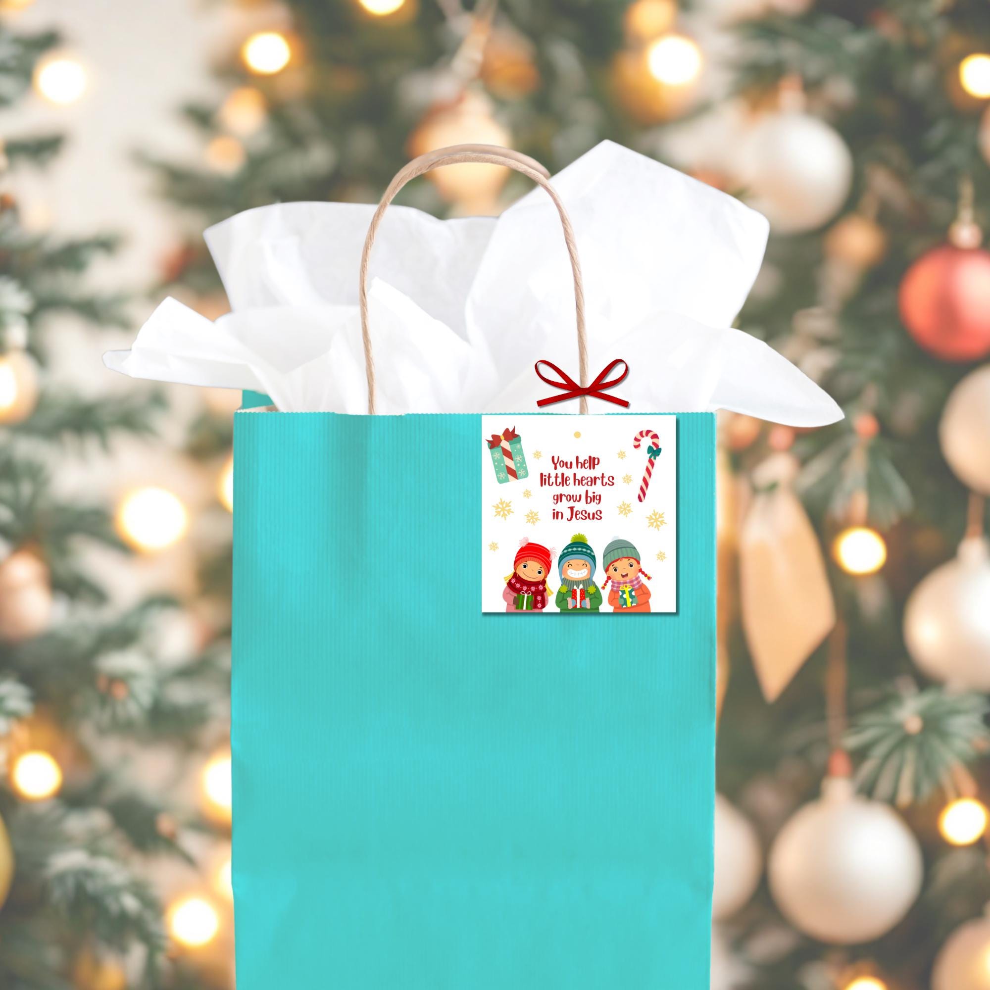 Christian Teacher Appreciation Gift Tags for Christmas, Printable Thank ...