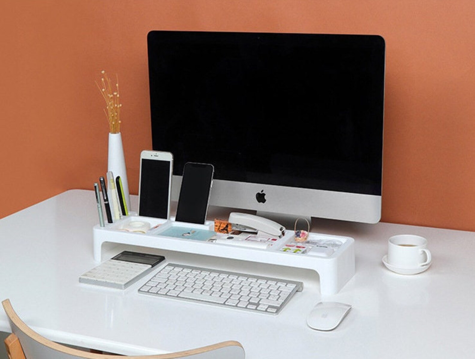 Desktop Organizer Desk Storage With Compartments for - Etsy