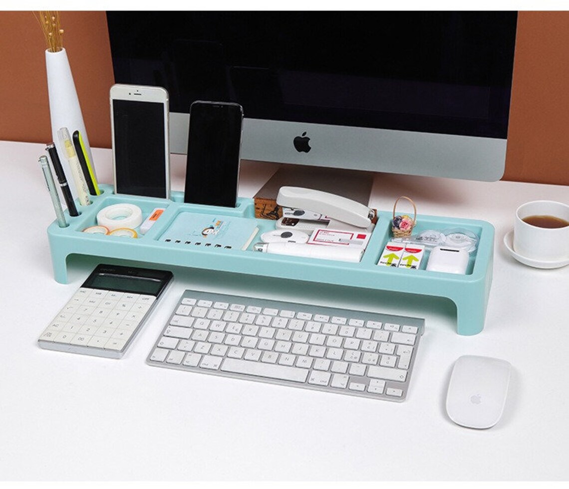 Desktop Organizer Desk Storage With Compartments for - Etsy