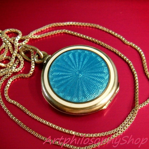 Guilloche Locket - Etsy