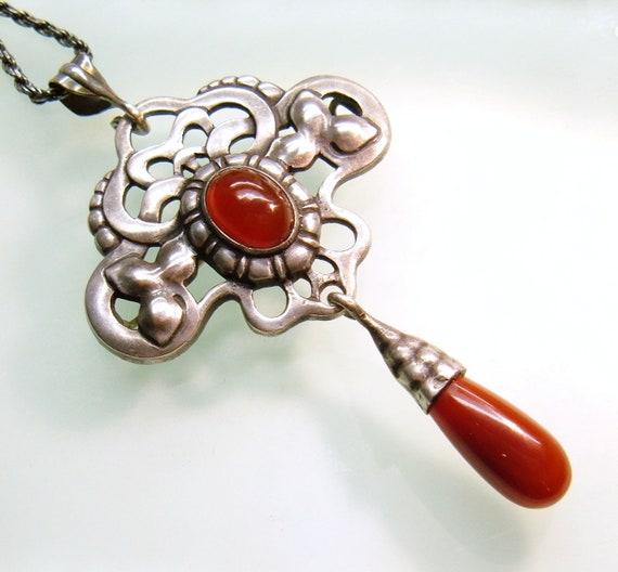 Rare Marius Hammer Antique Brooch Pendant ca 1900 No… - Gem