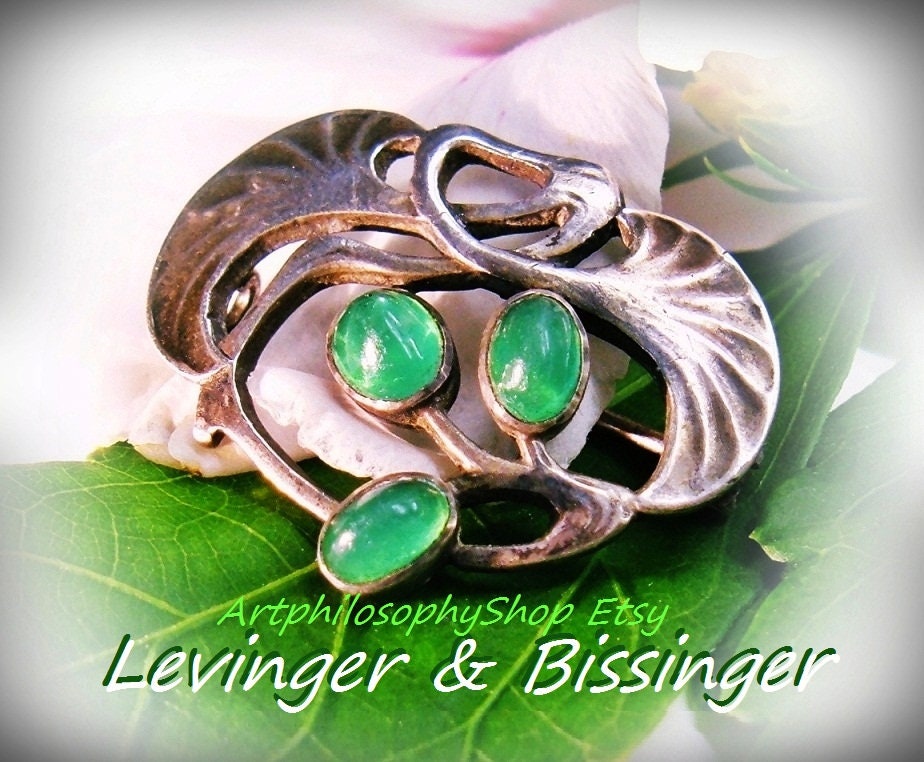 Antique Levinger and Bissinger Masterpiece Art Nouveau Jugendstil 900 ...