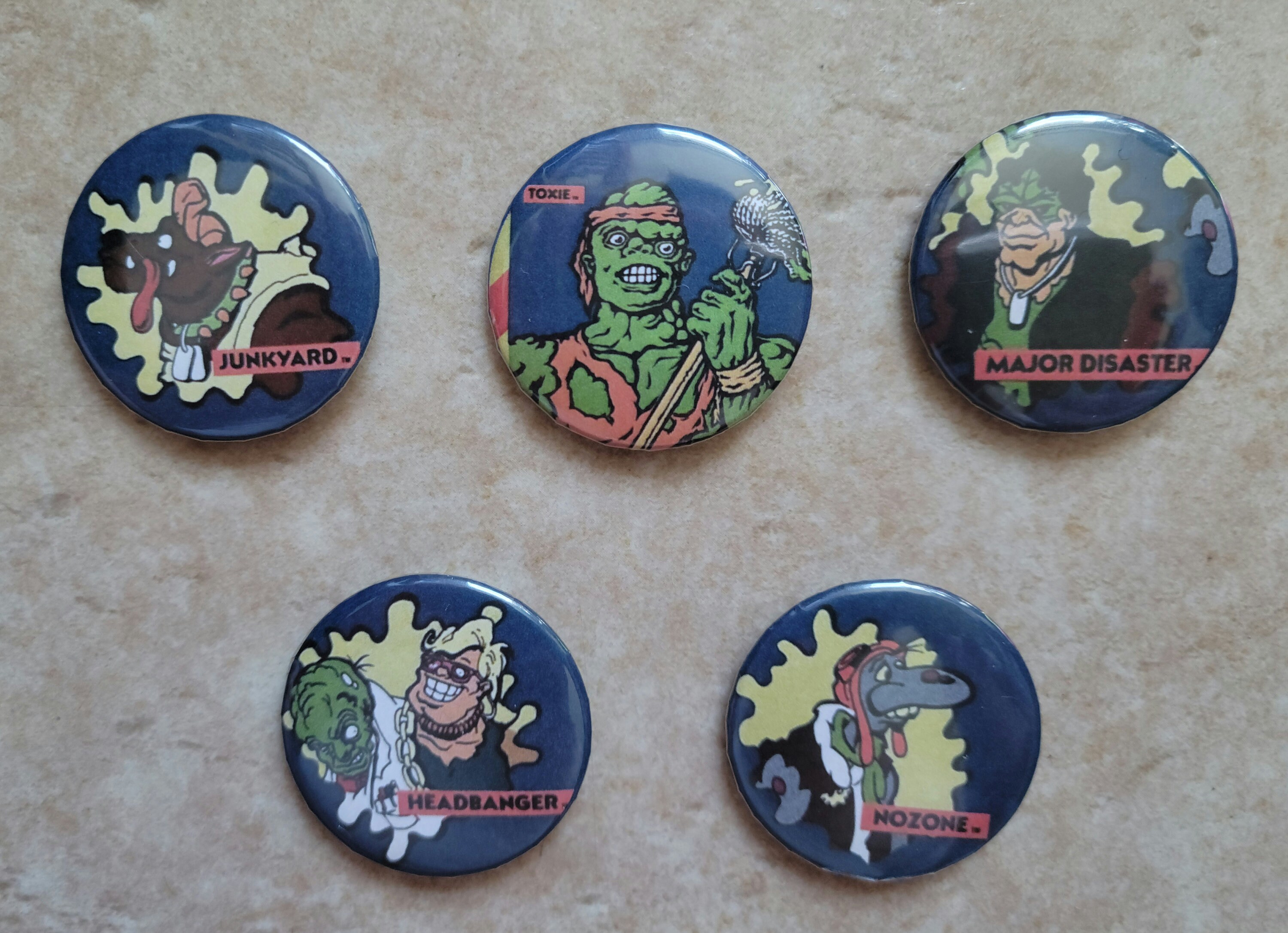 Toxic Crusaders 1.5 Button Set - Etsy