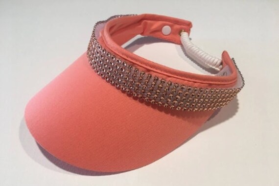 Coral Visor With Interchangeable Coral Band - Etsy