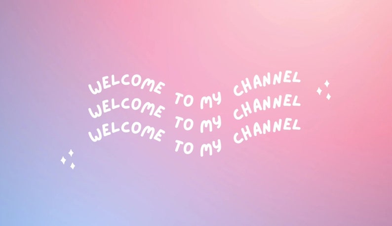 Simple Cute Youtube Intro Video - Etsy