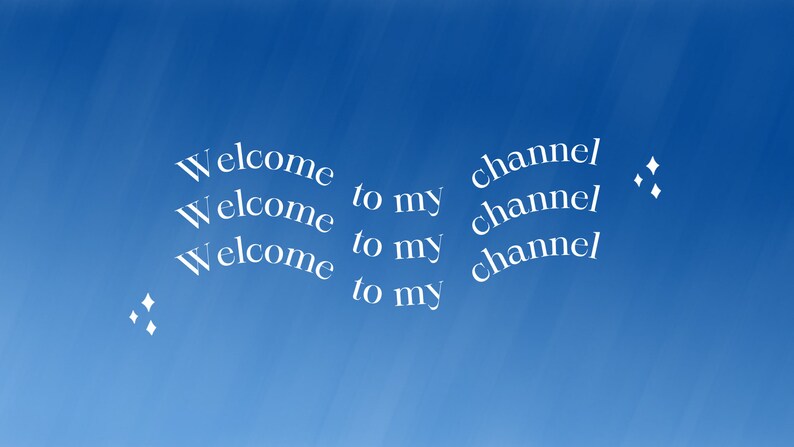 Simple Cute Blue Youtube Intro Video | Welcome to My Youtube Intro ...