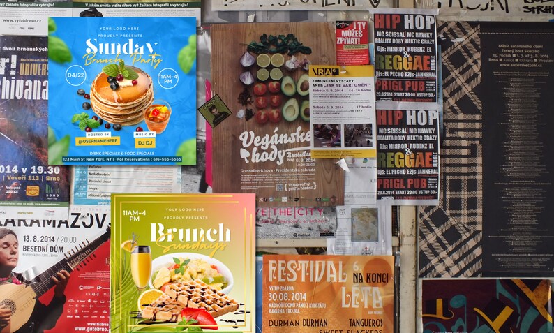 Brunch Custom Flyer Design Template 2-pack - Professional and Unique ...