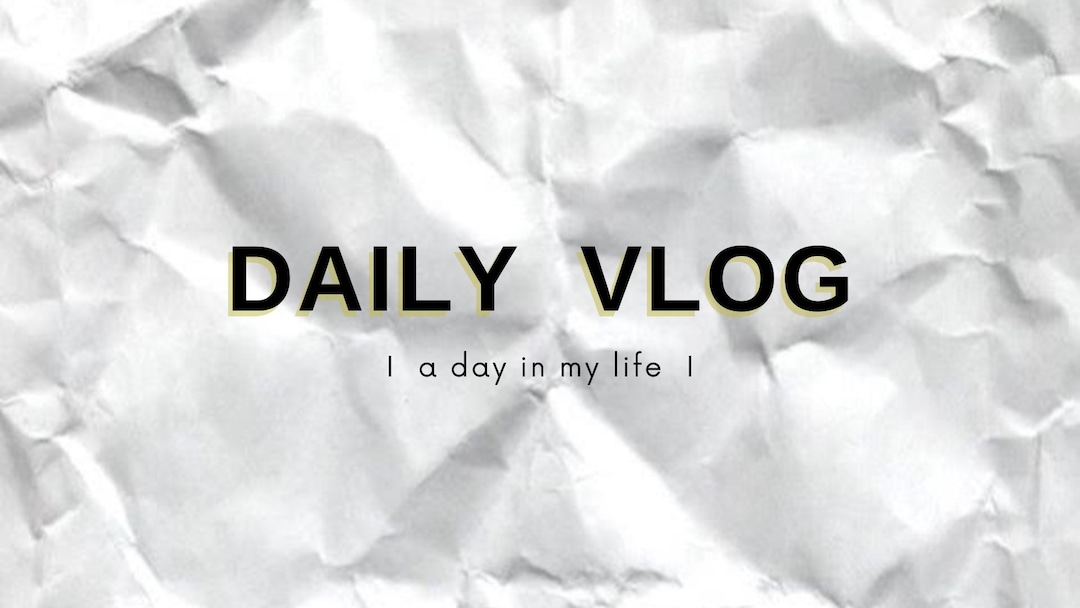 Daily Vlog Youtube Intro Template: Black & White, Customizable (instant Download) - Etsy