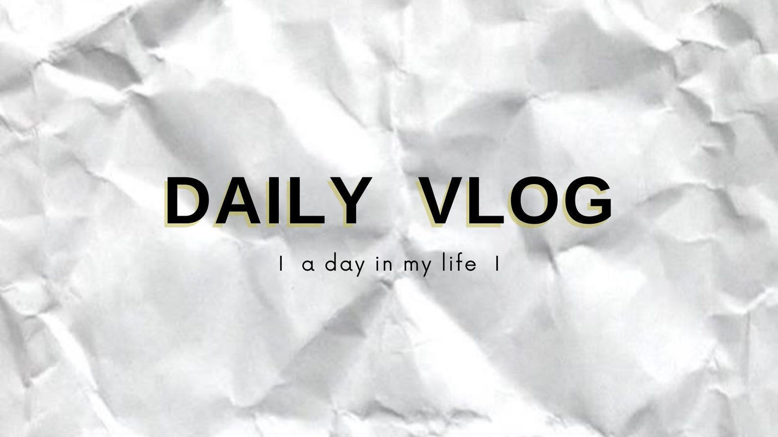Daily Vlog Youtube Intro Template: Black & White, Customizable (instant ...