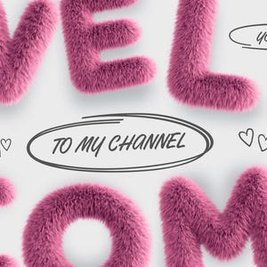 Pink & Grey 3D Cute Youtube Intro Video Template | Instant Download ...