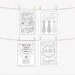 Father's Day Card Bundle, Printable Father's Day Coloring Pages, Father ...