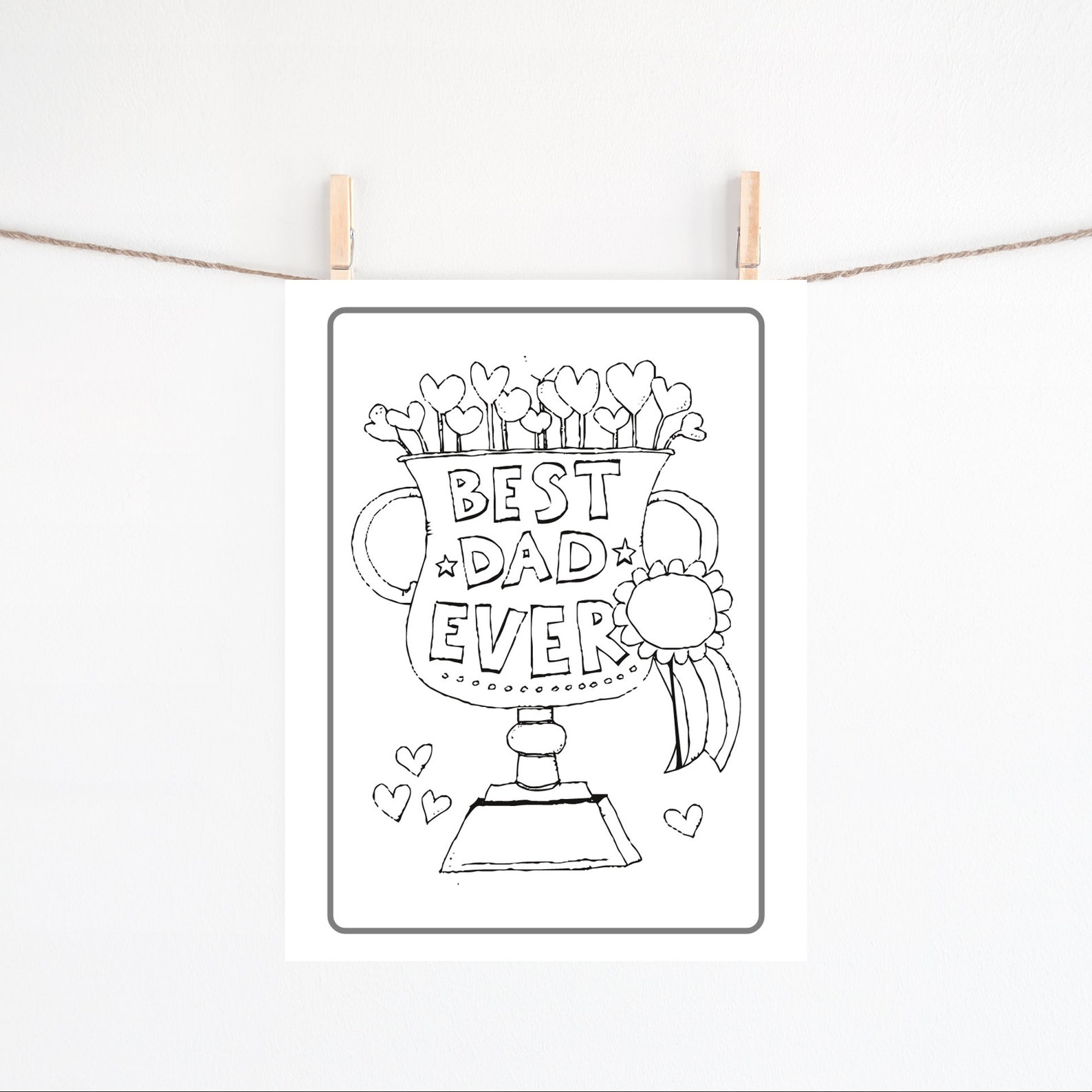 Father's Day Card Bundle, Printable Father's Day Coloring Pages, Father ...