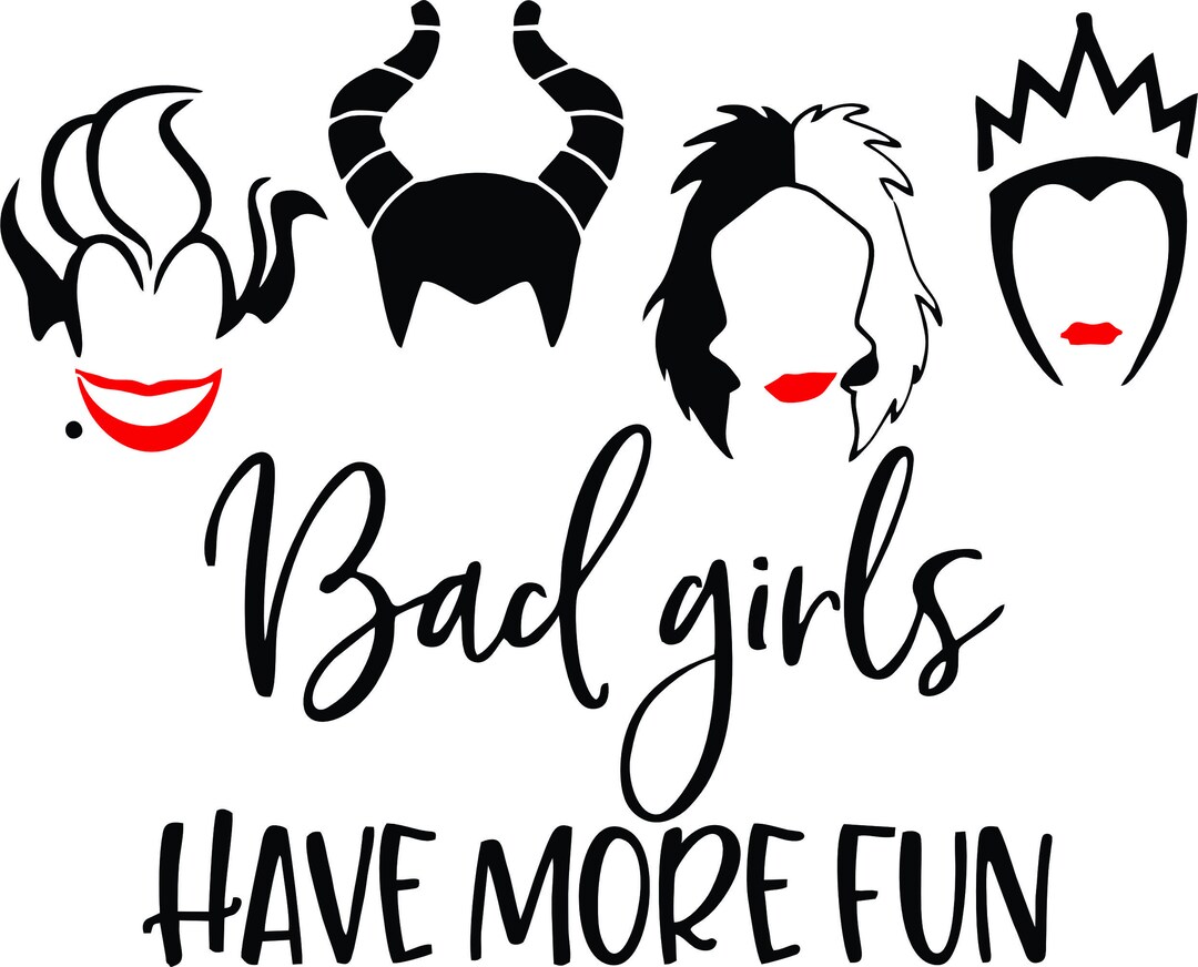 Digital Bad Girls Have More Fun Villains Download - Etsy