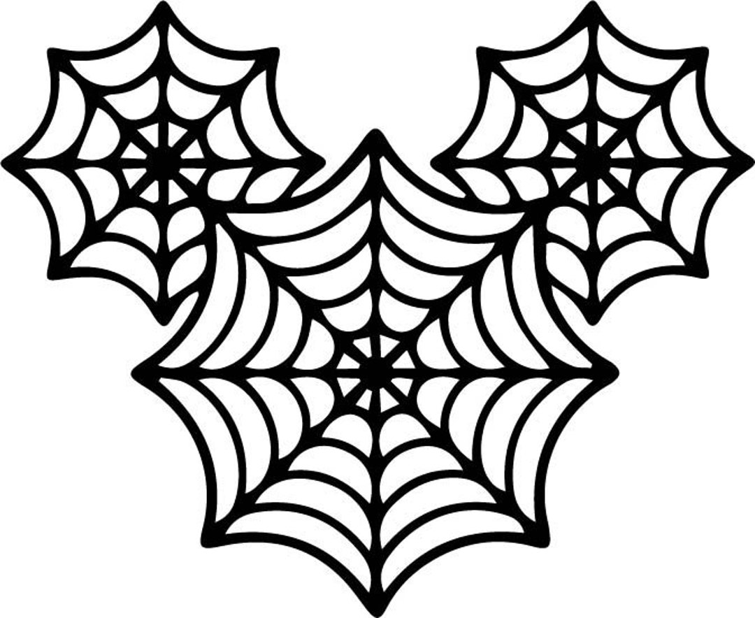 Digital Halloween Mickey Head Spiderweb Download - Etsy