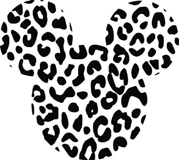 Digital Mickey Leopard Print Download - Etsy