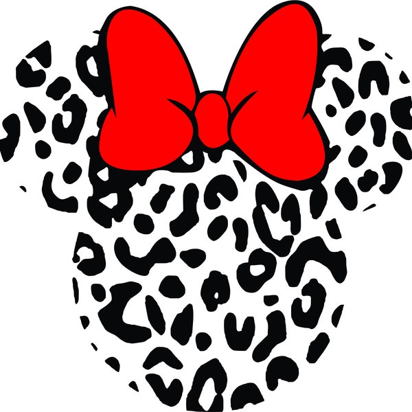 Leopard Minnie Mouse Etsy