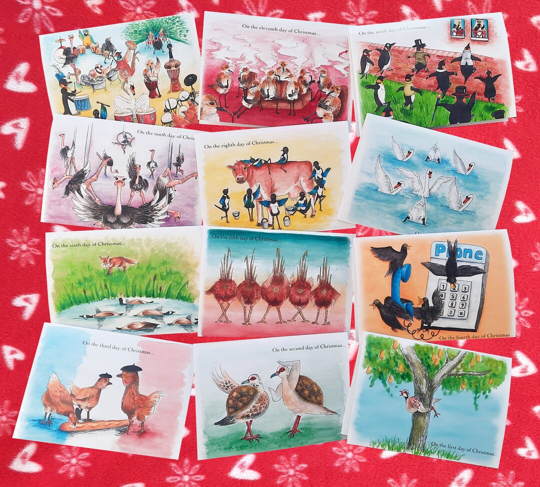 12 Days of Christmas set of 12 - Etsy