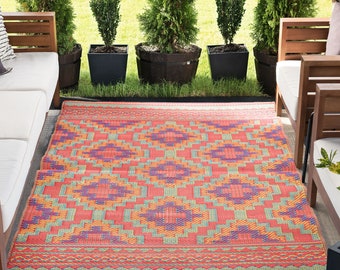 Red Plastic Outdoor Rug - Etsy