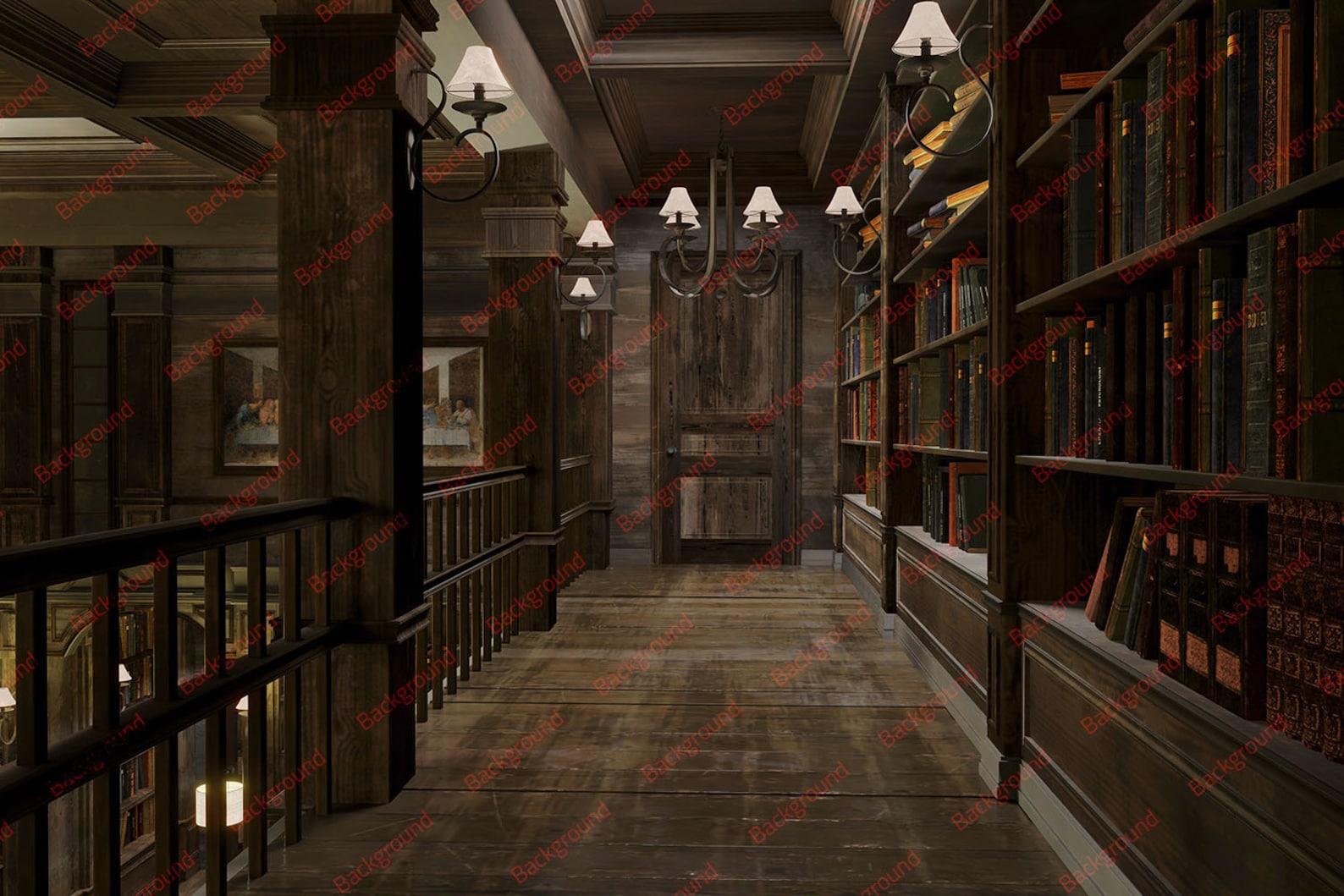 Creepy Library Bundle Backgrounds for Photography Compositions Digital ...