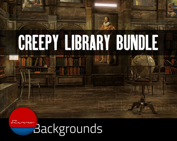 Creepy Library Bundle Backgrounds for Photography Compositions - Etsy