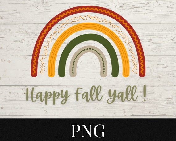 Happy Fall Yall PNG Design Digital Download Printable File - Etsy