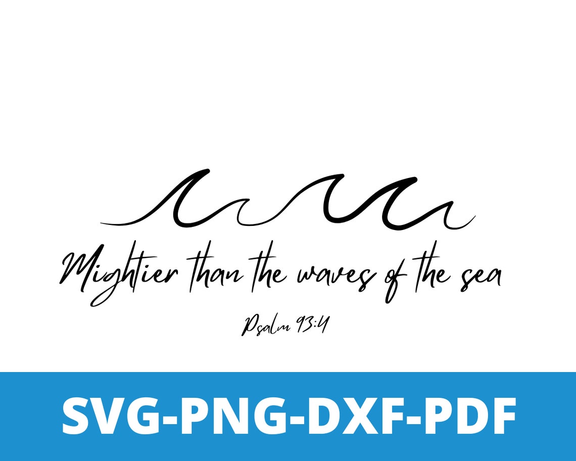 Psalm Scripture SVG File Png Dxf Pdf Digital Download | Etsy
