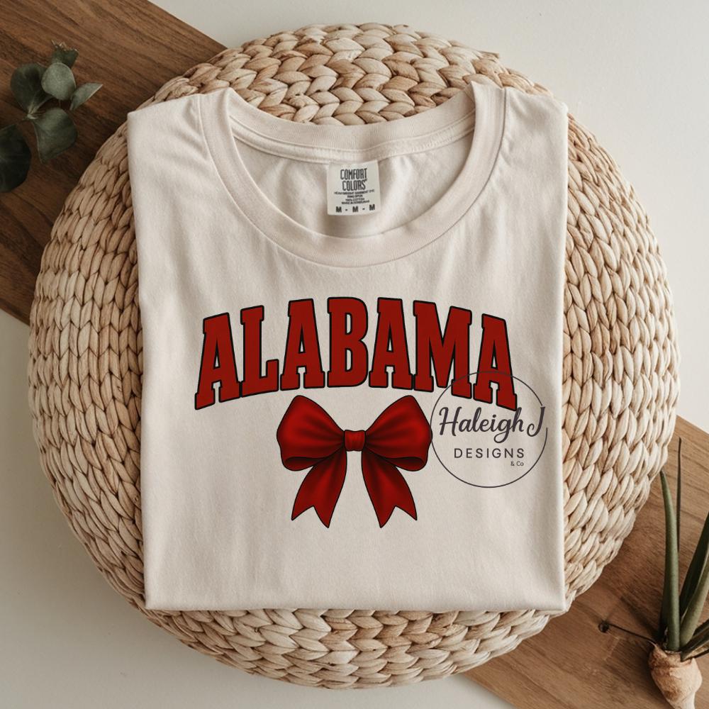 Alabama Football Bow Png (digital Design) - Etsy