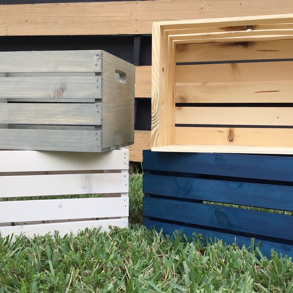 Large Wooden Crate - Etsy