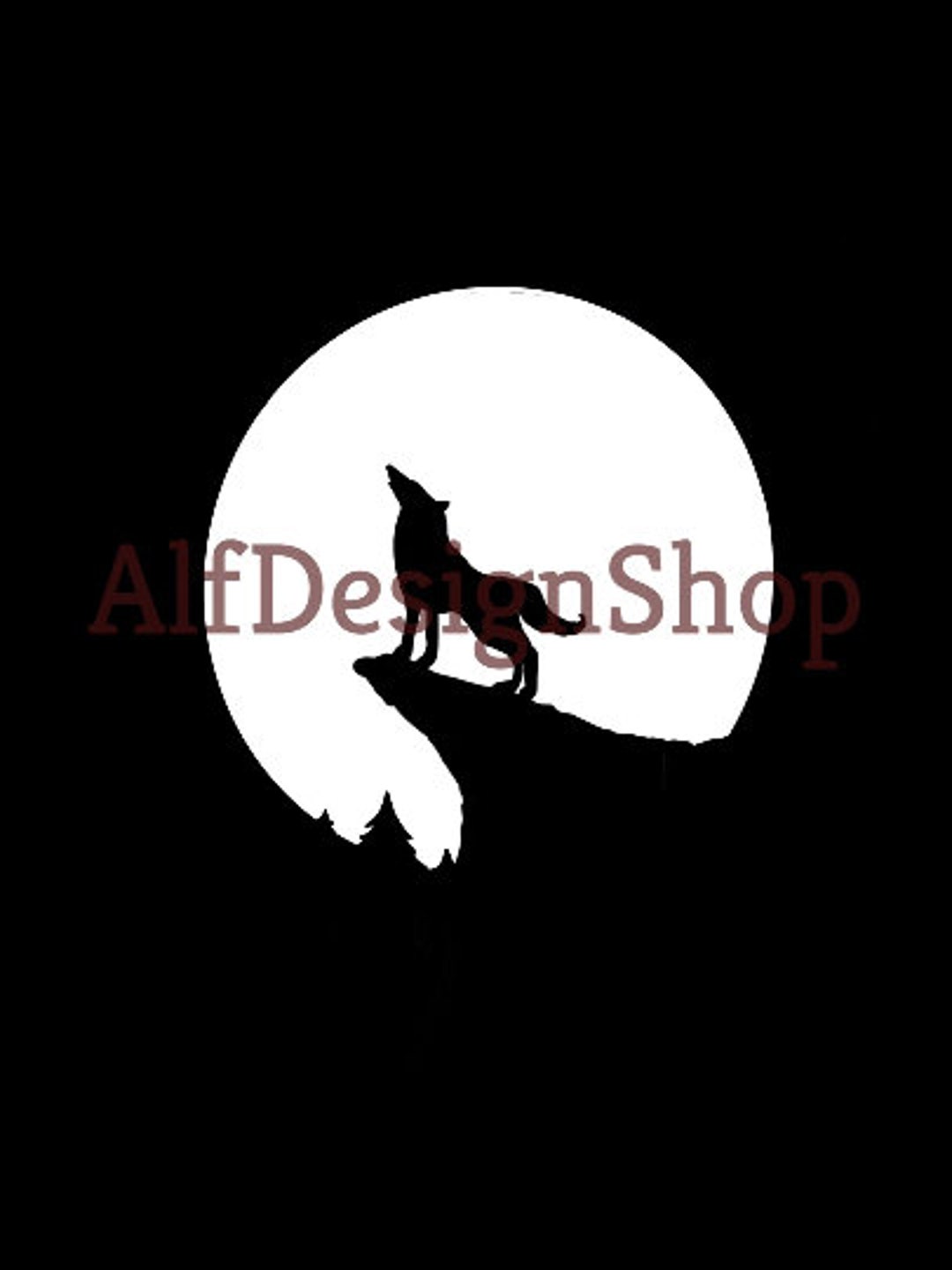 Wolf Moon Vinyl Car Decal - Etsy