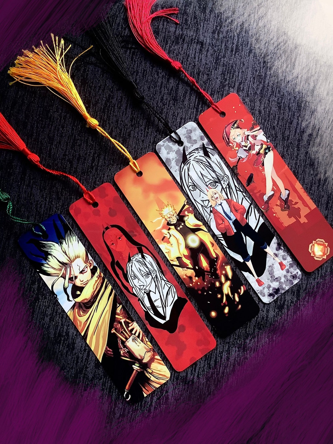 Anime Themed Metal Bookmarks 6 - Etsy