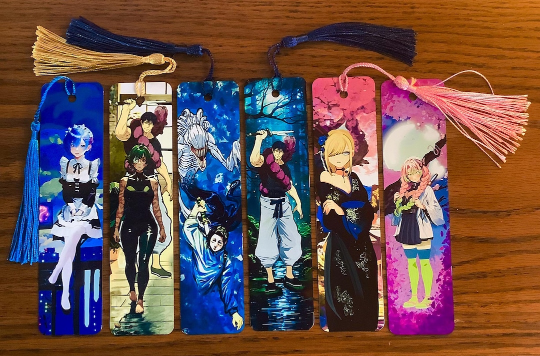Anime Bookmarks New - Etsy