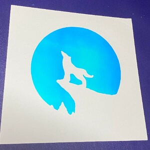 Wolf Moon Vinyl Car Decal - Etsy