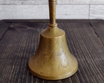 Brass Hand Bell - Etsy