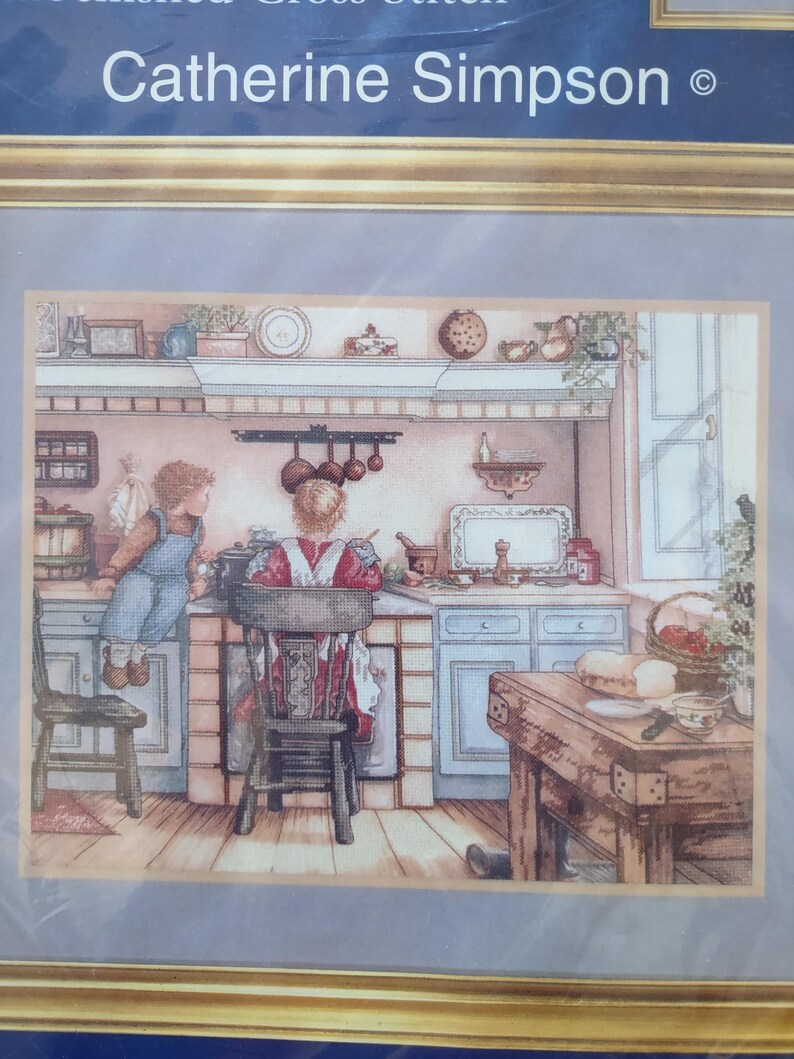 Vintage 1998 Candamar Designs Inc Embellished Cross Stitch Kit Homemade ...