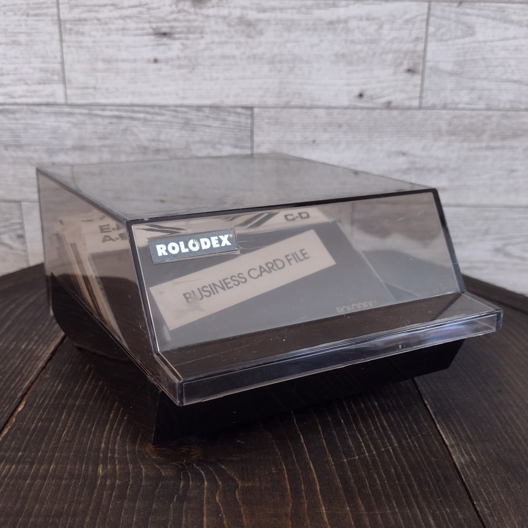 Vintage Rolodex Business Alphabet Card File Storage Box Cbc-100/vintage ...