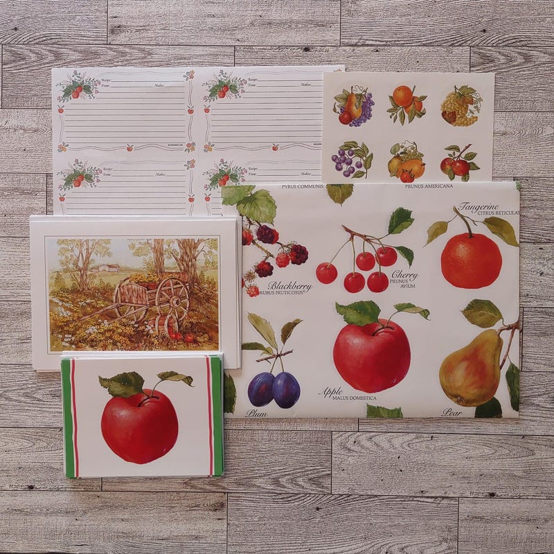 Apple Recipes - Etsy