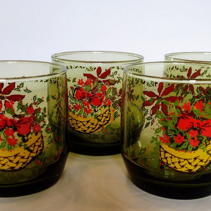 Christmas Glassware - Etsy